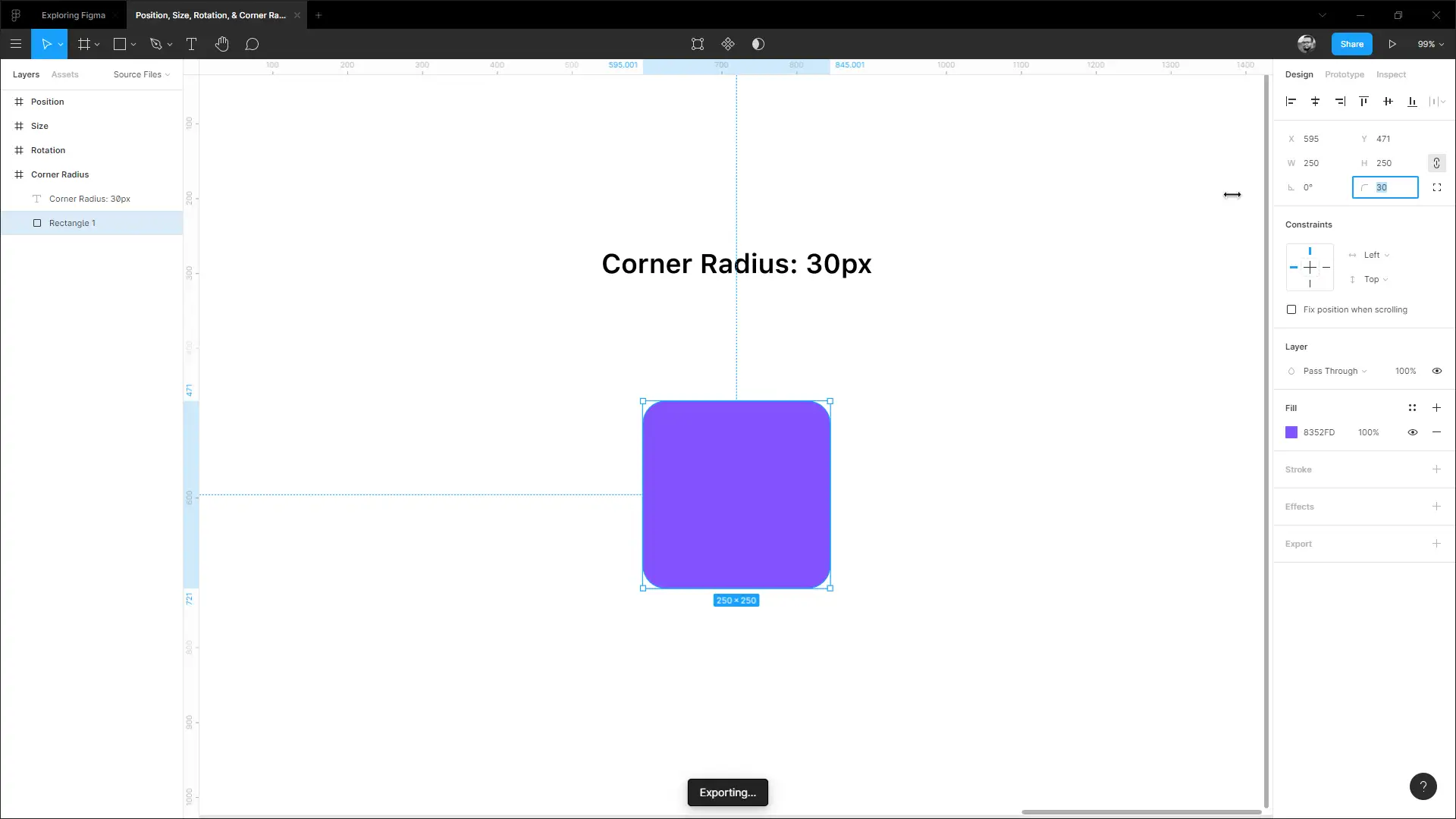 صعود | نحوه کار با ویژگی های Position, Size, Rotation, & Corner Radius ...